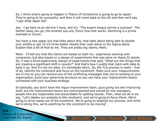 TlS: Theory Of Cosntraints & Lean Six Sigma | PDF | Business ...