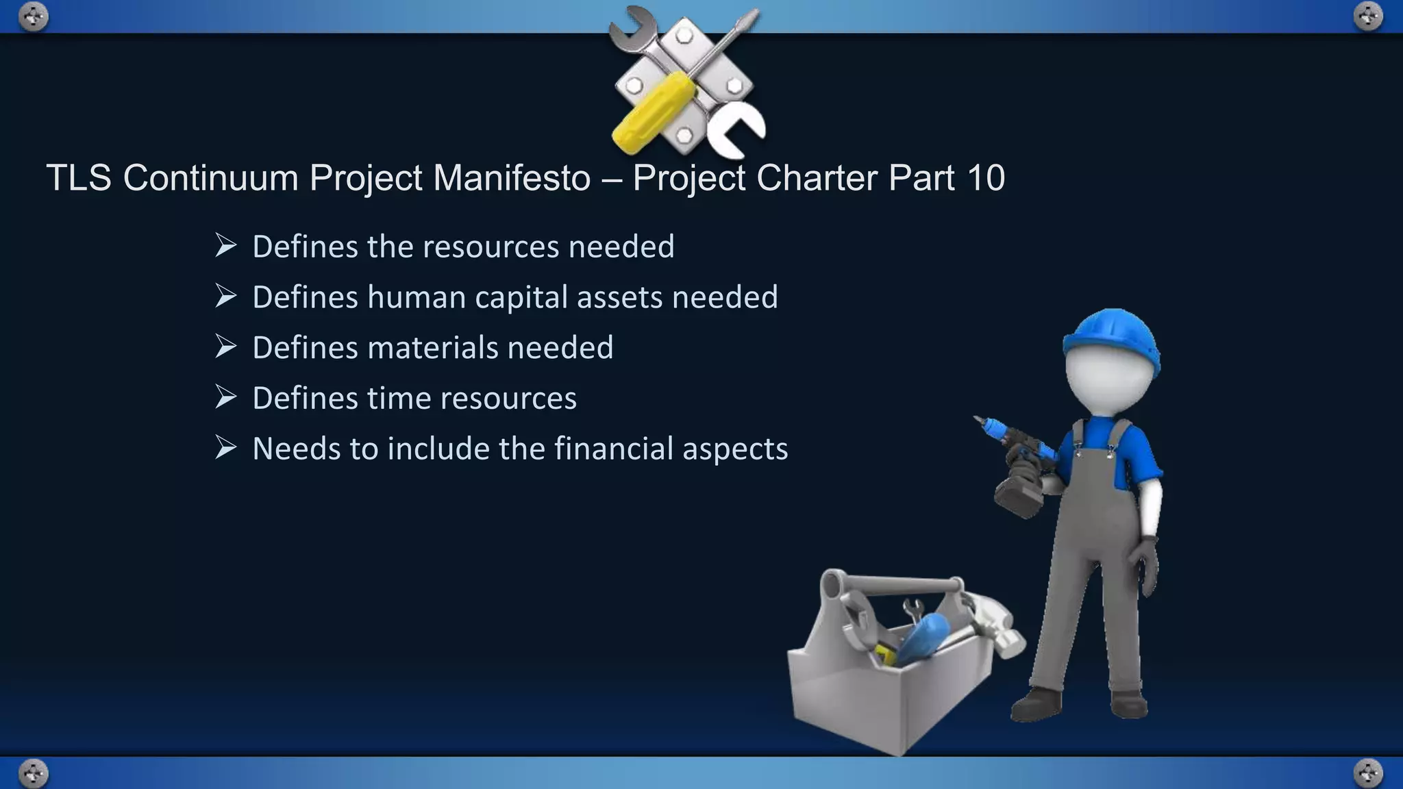 TLS Continuum How To Guide - Project Manifesto | PPT
