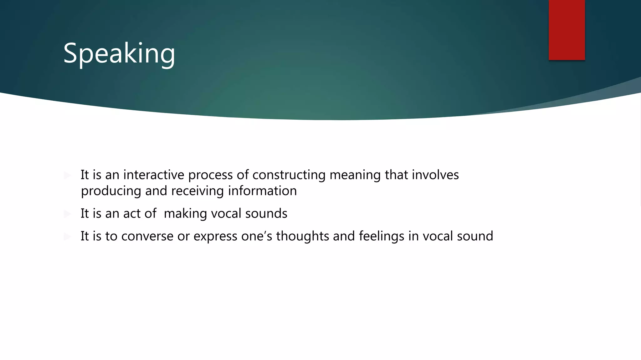 4 language skills | PPTX