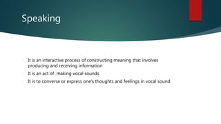 4 language skills | PPTX