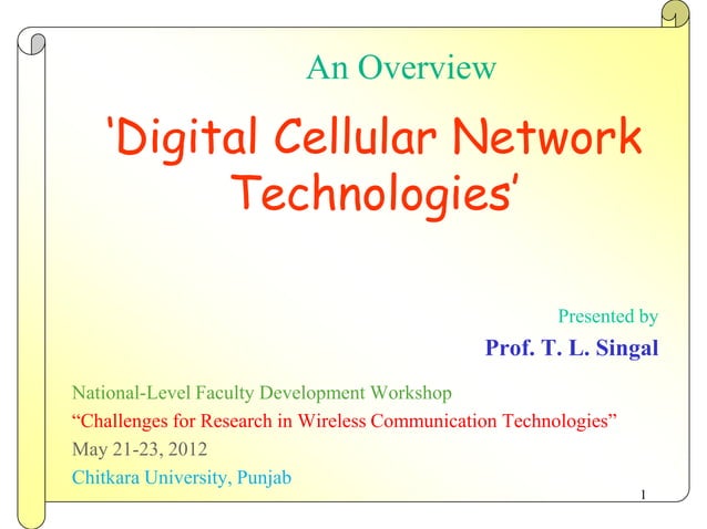 Digital Cellular Technologies | PDF