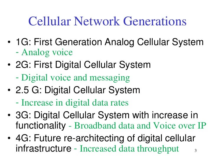 Digital Cellular Technologies Digital Cellular Technologies