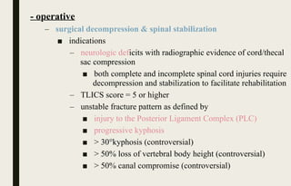 Tl spine injury (2) | PPT