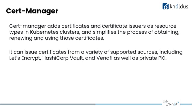 Tlsssl With Cert Manager Pdf Technology And Computing