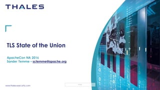 TLS State of the Union | PPT