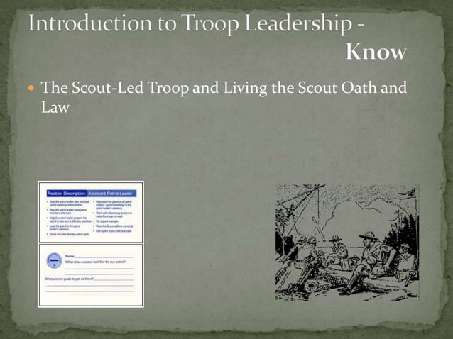 Troop Leader Training | PPT