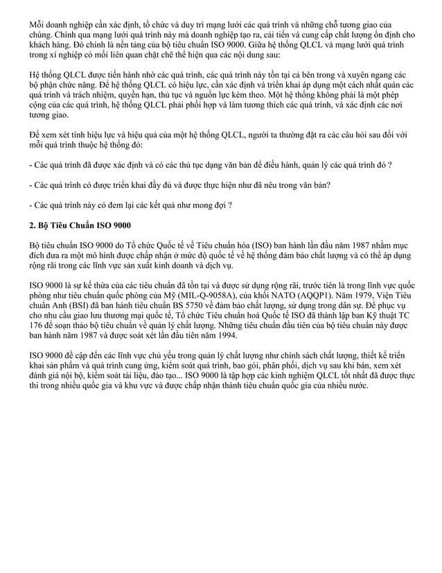 Đề thi Quản trị chất lượng | DOCX