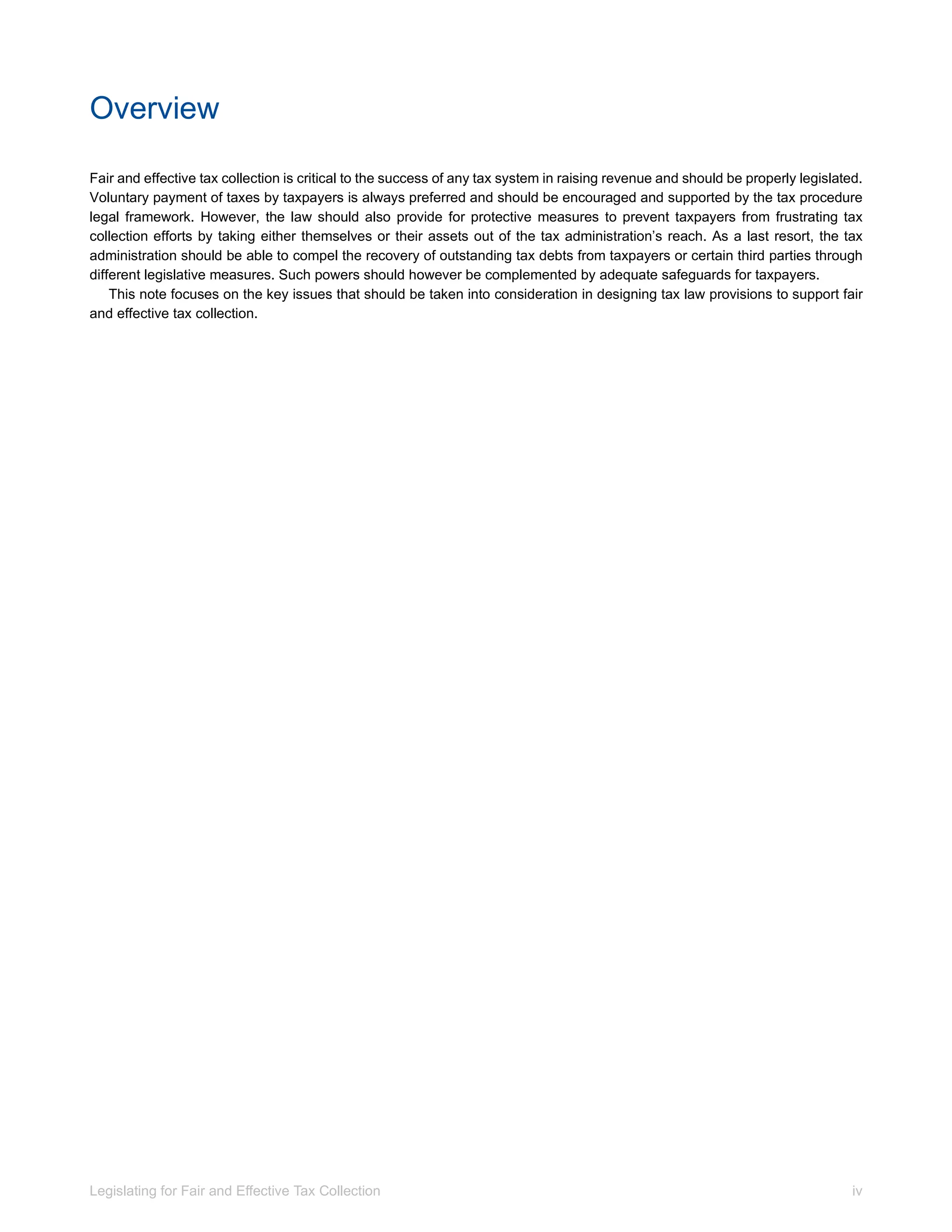 Έκθεση ΔΝΤ «Legislating for Fair and Effective Tax Collection» | PDF