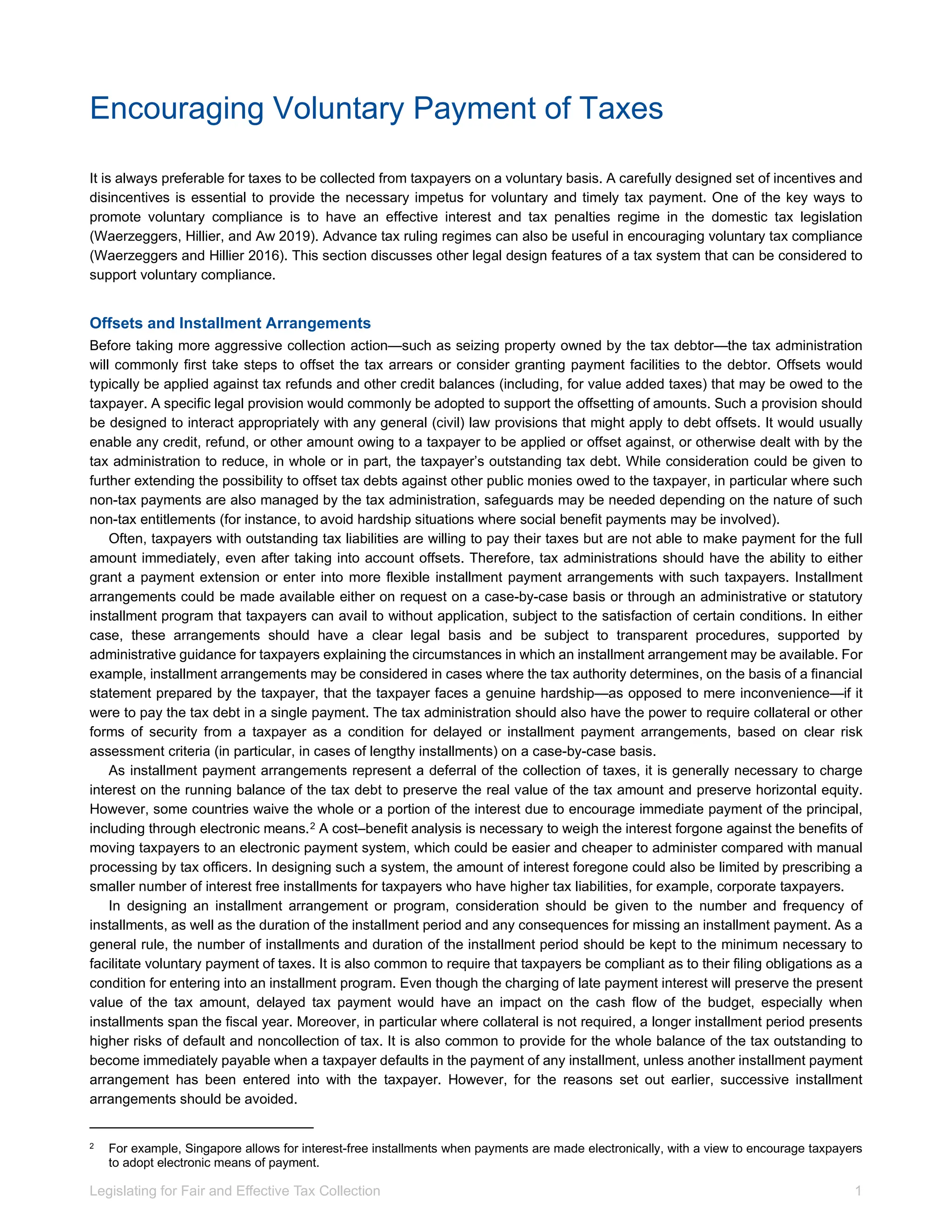 Έκθεση ΔΝΤ «Legislating for Fair and Effective Tax Collection» | PDF
