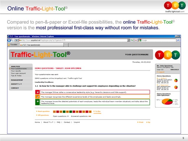 Traffic-Light-Tool presentation 2010 | PPT
