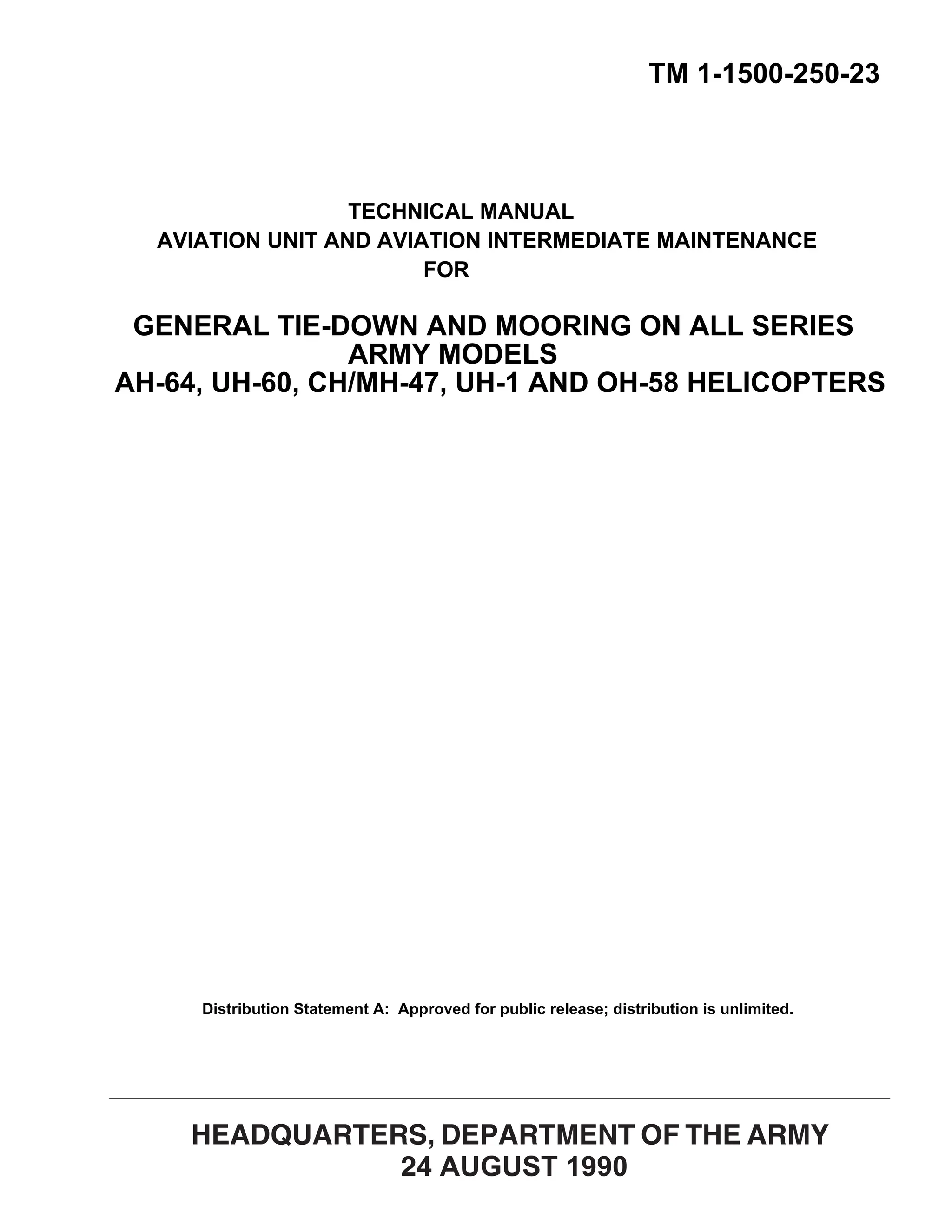 TM-1-1500-250-23-genral tie-down and mooring on all model | PDF