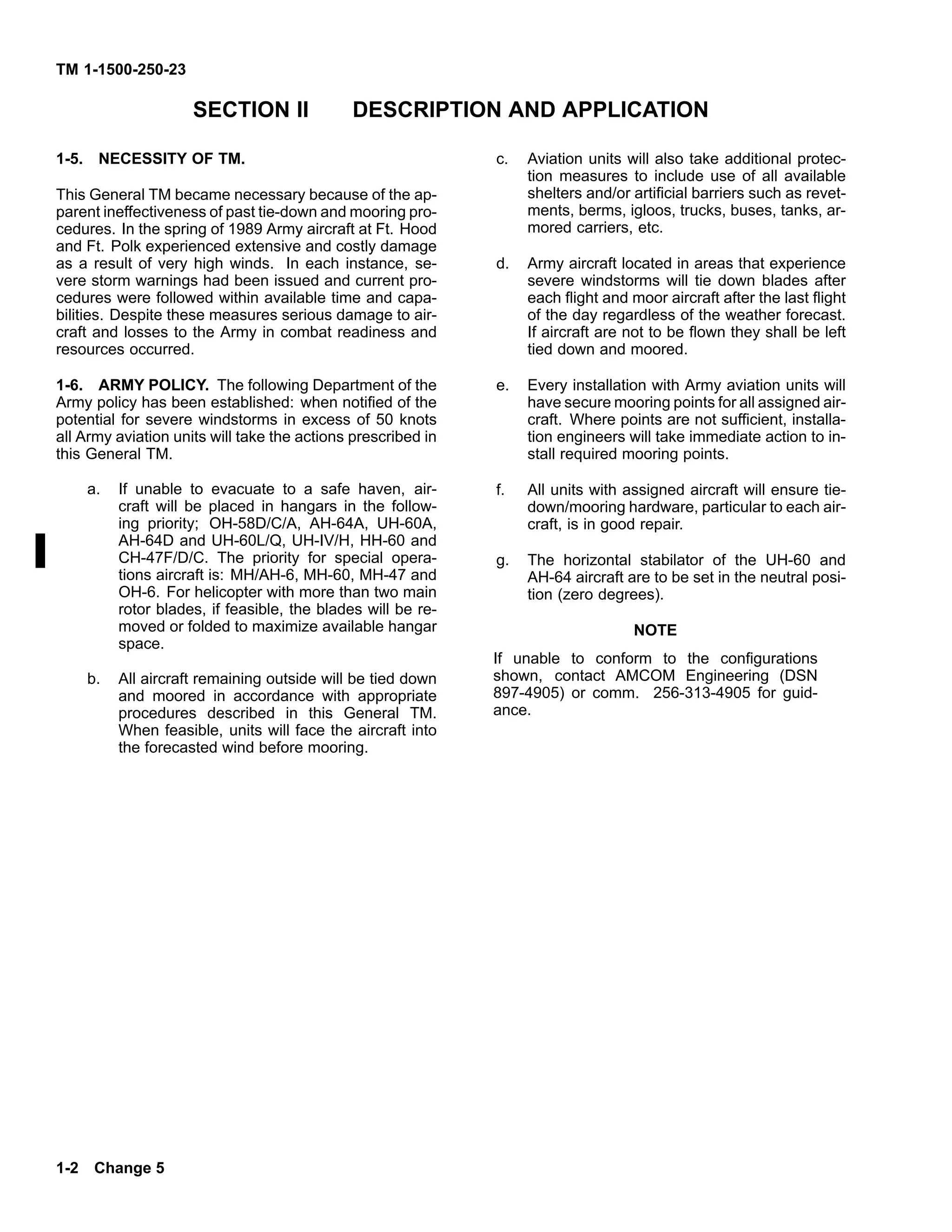 TM-1-1500-250-23-genral tie-down and mooring on all model | PDF