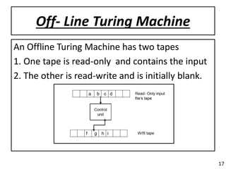 Turing Machine | PPTX