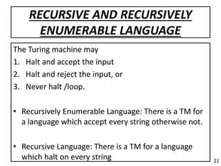 Turing Machine | PPTX