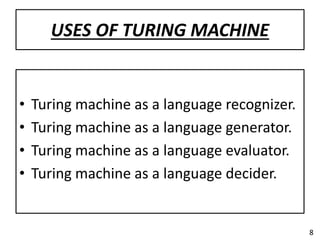 Turing Machine | PPTX