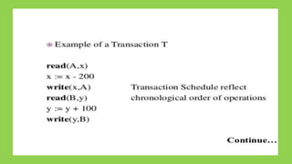 Transaction management | PPTX
