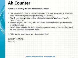 Tm meeting roles abbas | PDF