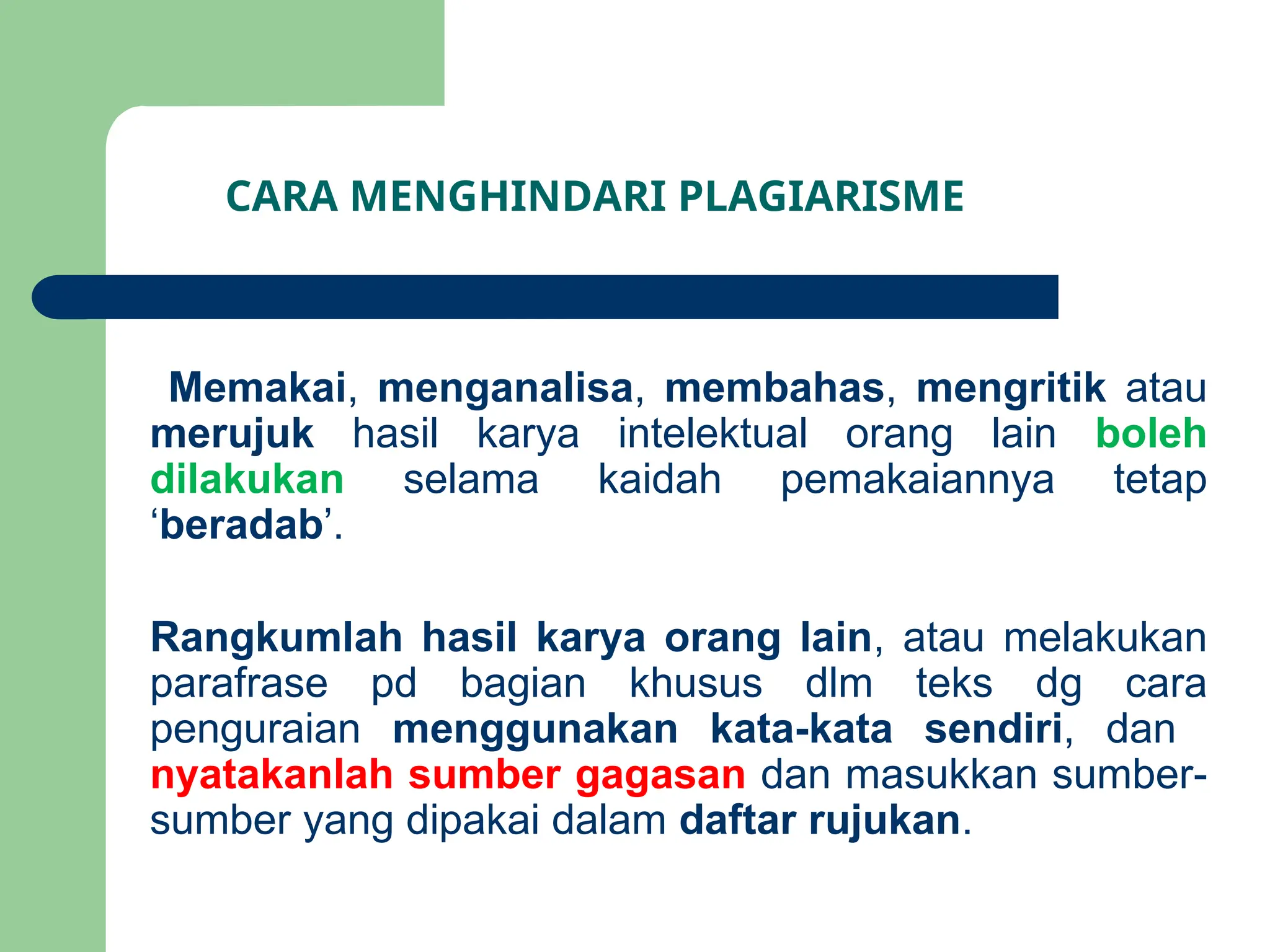 ETIKA DALAM PENULISAN KARYA TULIS ILMIAH | PPT