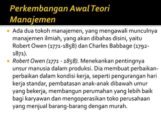 Pengantar Manajemen: Tm 2 evolusi teori manajemen | PPT