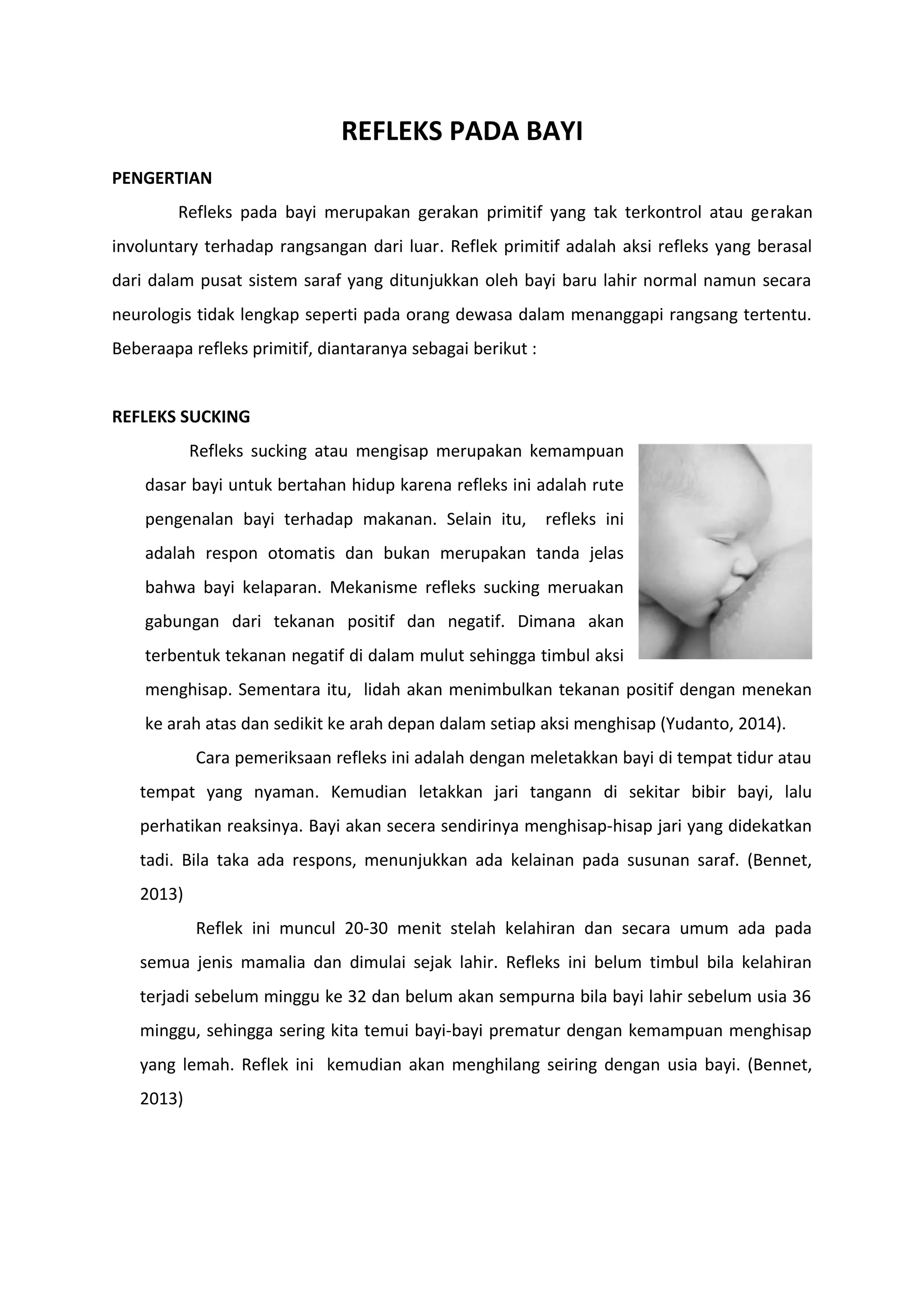 Tm refleks bayi | PDF