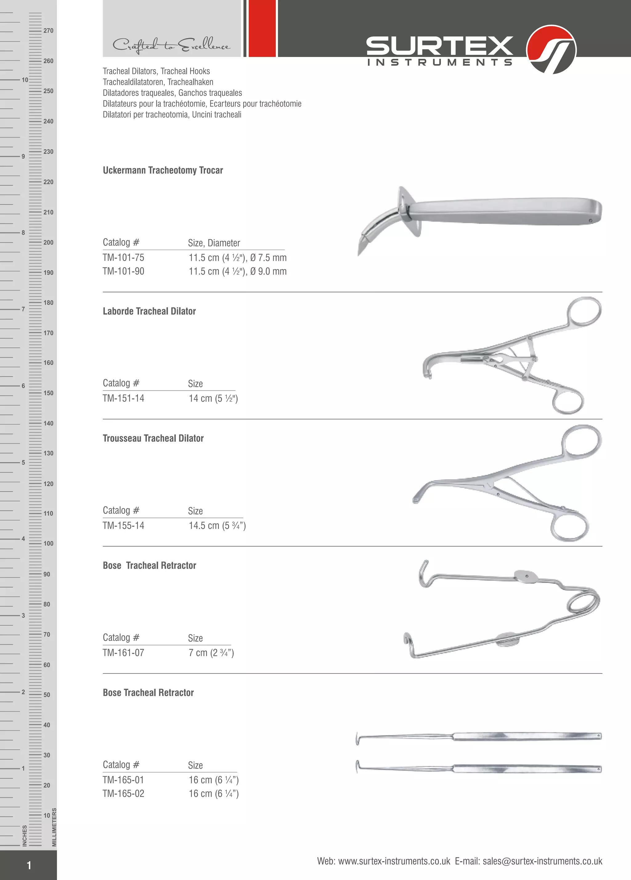 TRACHEOTOMY INSTRUMENTS | PDF