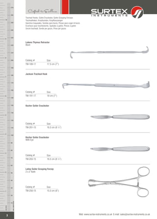 TRACHEOTOMY INSTRUMENTS | PDF