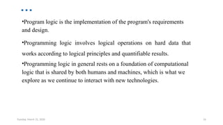 Comprehensive Guide to Designing Program Logic and Software Development ...