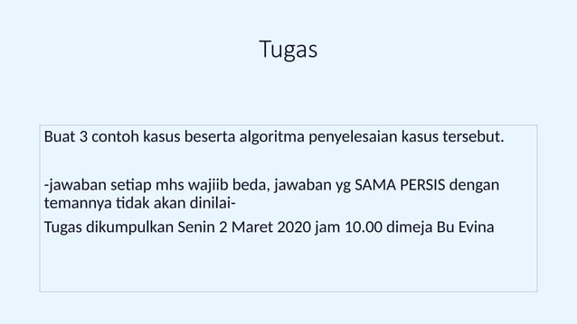 Belajar Algoritma Pemograman dengan Mudah | PPT
