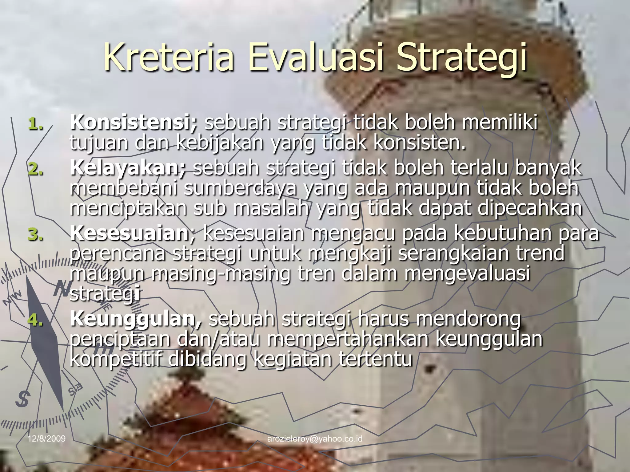 Tm 10 Evaluasi Dan Pengendalian Strategi | PPTX