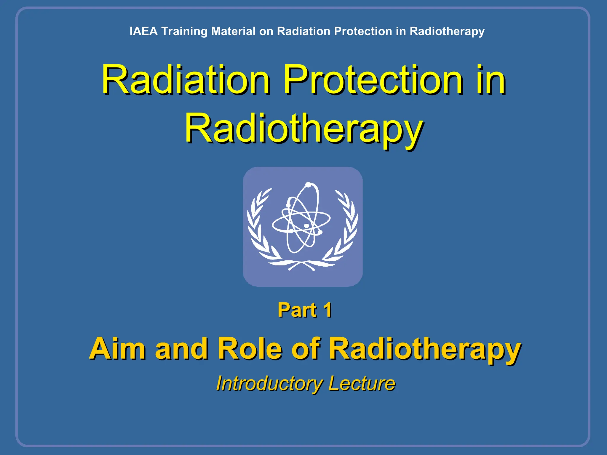 Presentation AIM and Role of Radiotherapy.ppt