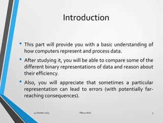 TM112 Meeting2-Binary data representation.pptx | Computing | Technology & Computing