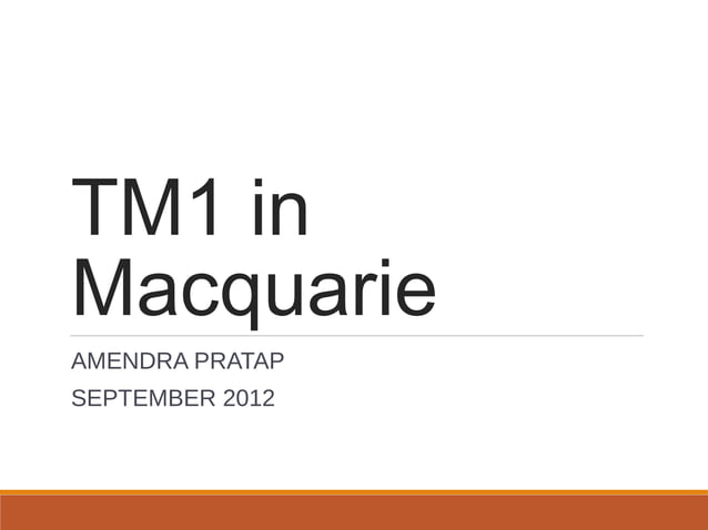 Benefits of TM1 Implementation | PPT