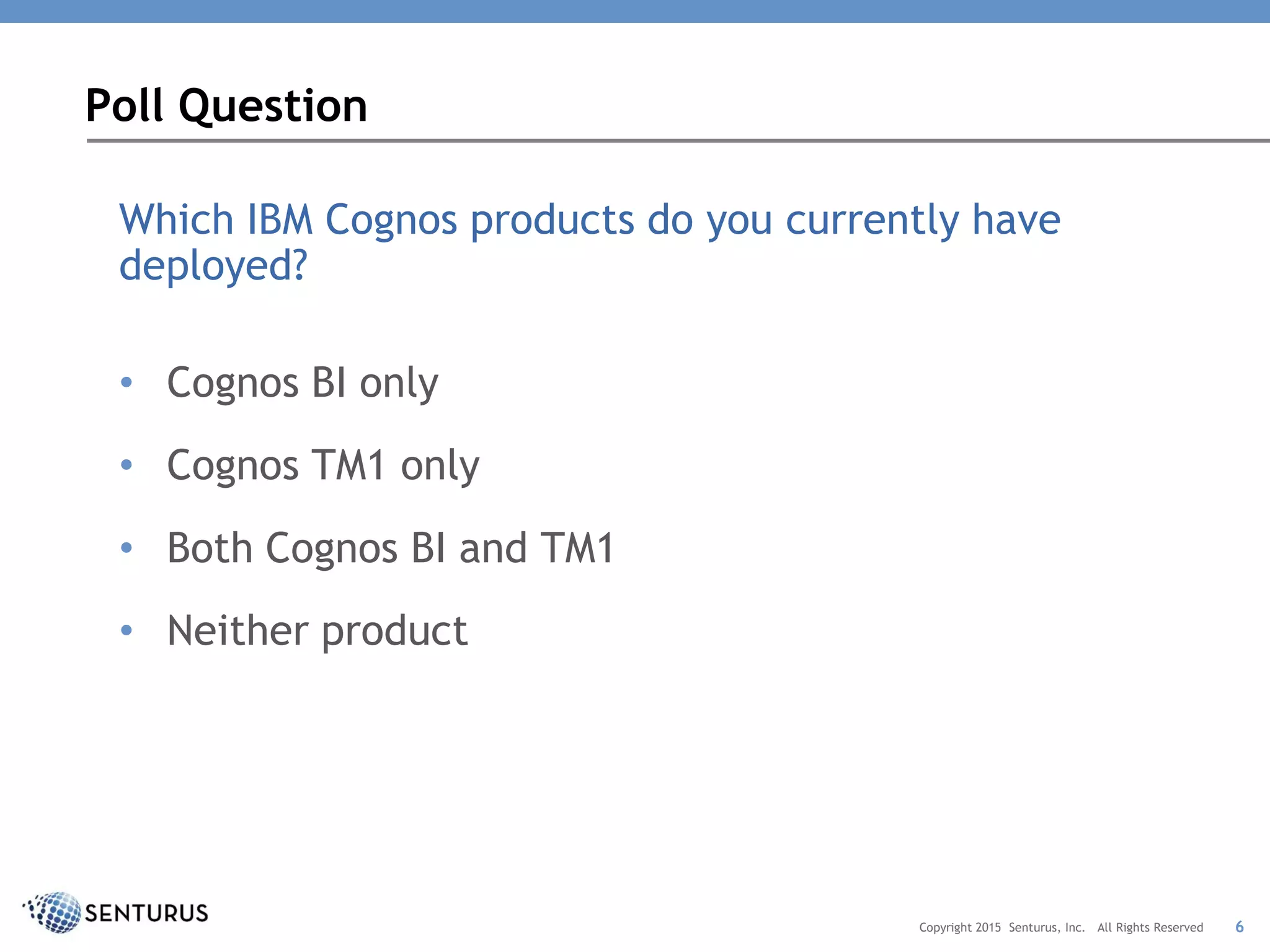 Using TM1 Cubes with Cognos BI: Three Tips for TM1 Cube Design | PDF