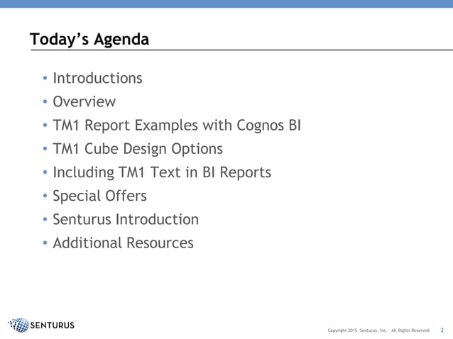 Using TM1 Cubes with Cognos BI: Three Tips for TM1 Cube Design | PDF