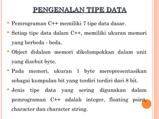 Algoritma Pemrograman - Variabel, Konstanta & Tipe Data | PPT