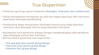 TM 3 Desain Penelitian untuk mahasiswa kep | PPT