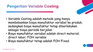 Full Costing dan Variabel Costing | PPTX