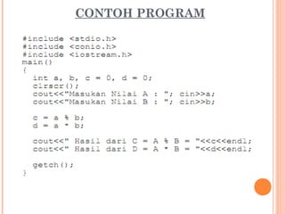 Algoritma Pemrograman - Operator | PPT