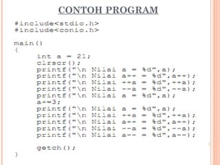 Algoritma Pemrograman - Operator | PPT