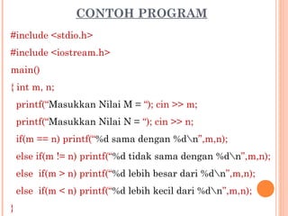 Algoritma Pemrograman - Operator | PPT
