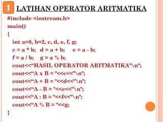 Algoritma Pemrograman - Operator | PPT