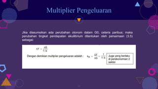 keseimbangan dan multiplier dalam perekonomian tiga sektor | PPTX