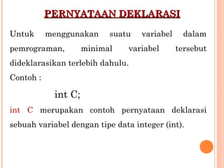 Algoritma Pemrograman - Statements | PPT