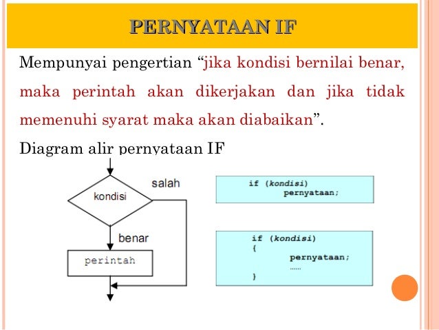 Algoritma Pemrograman - Statements