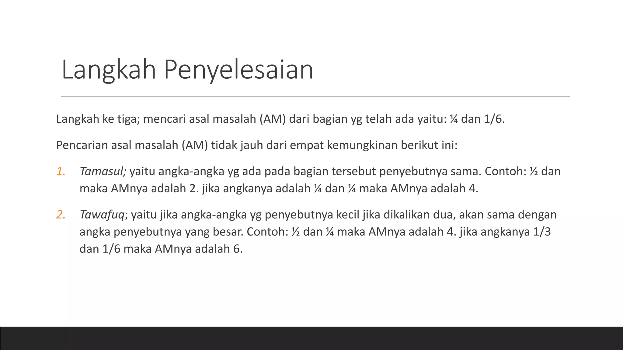 CARA PERHITUNGAN WARIS, AUL DAN RADD | PPTX