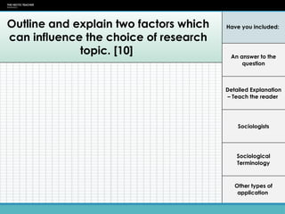 Sociology methods and data analysis unit | PPTX