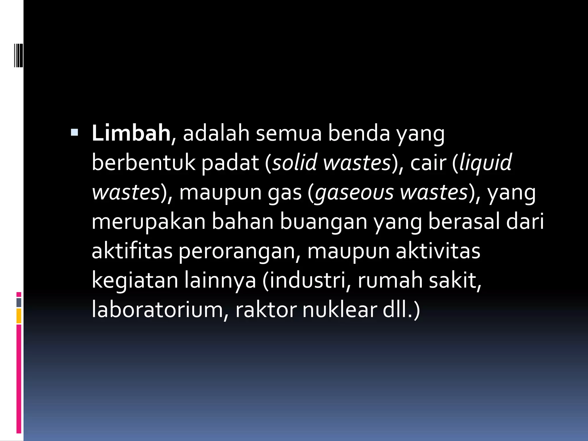 Pengolahan Limbah domestik | PPTX