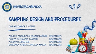 Sampling design and procedures - Metodologi Penelitian Bisnis.pdf