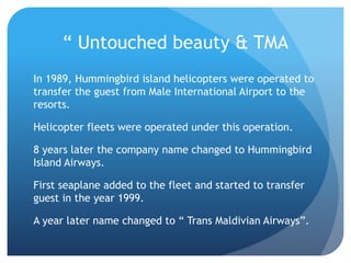 Trans Maldivian Airways | PPTX