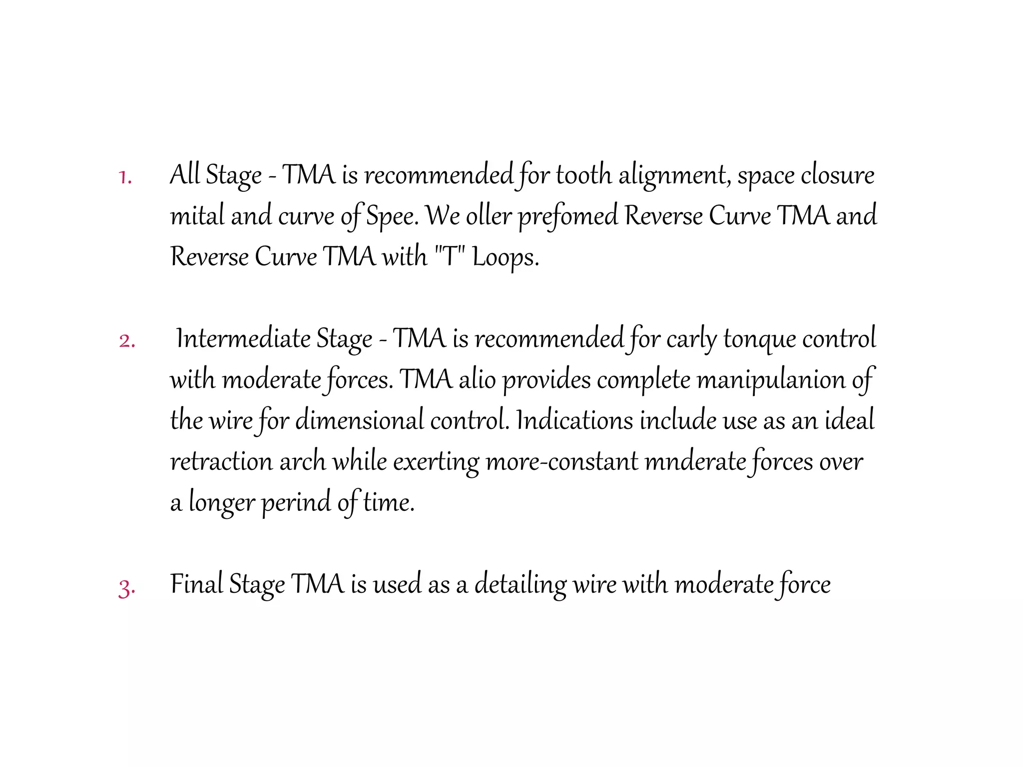 Beta-titanium arch wire (TMA) | PPTX